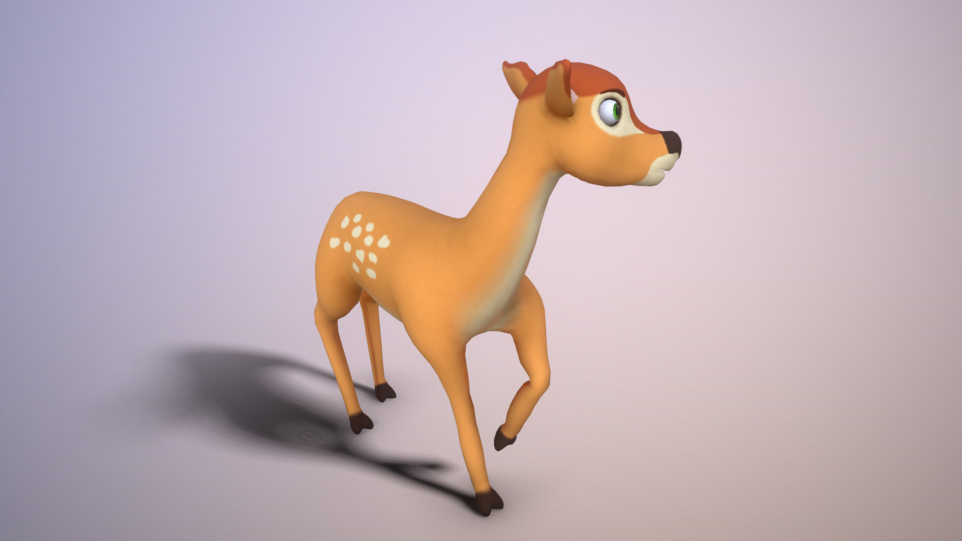 3D Cartoon - Cartoon doe