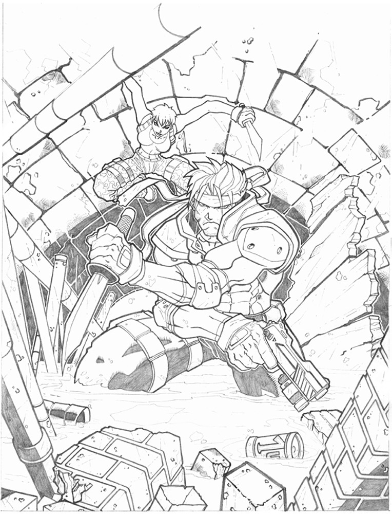 metal gear coloring pages