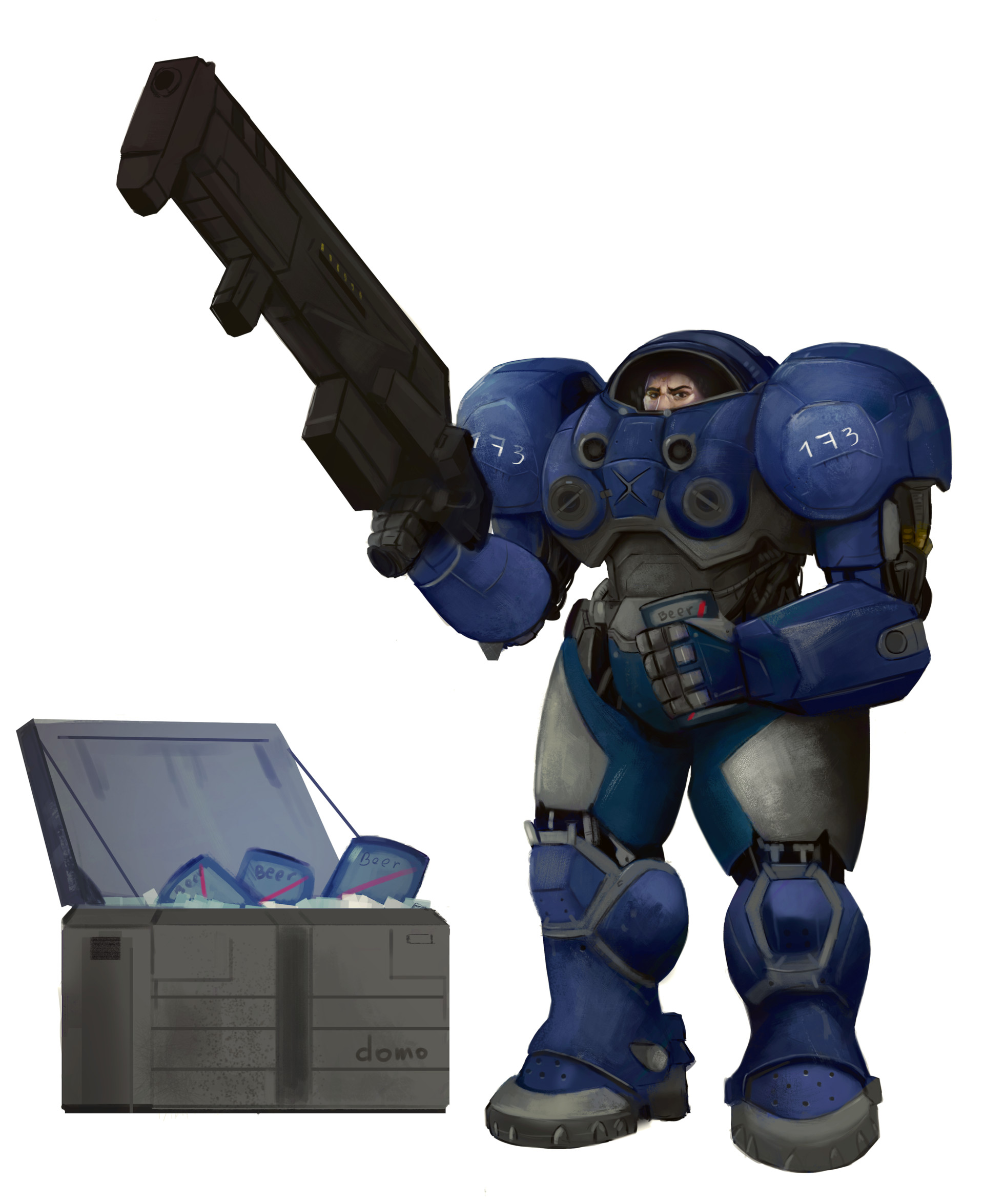 ArtStation - Starcraft Marine