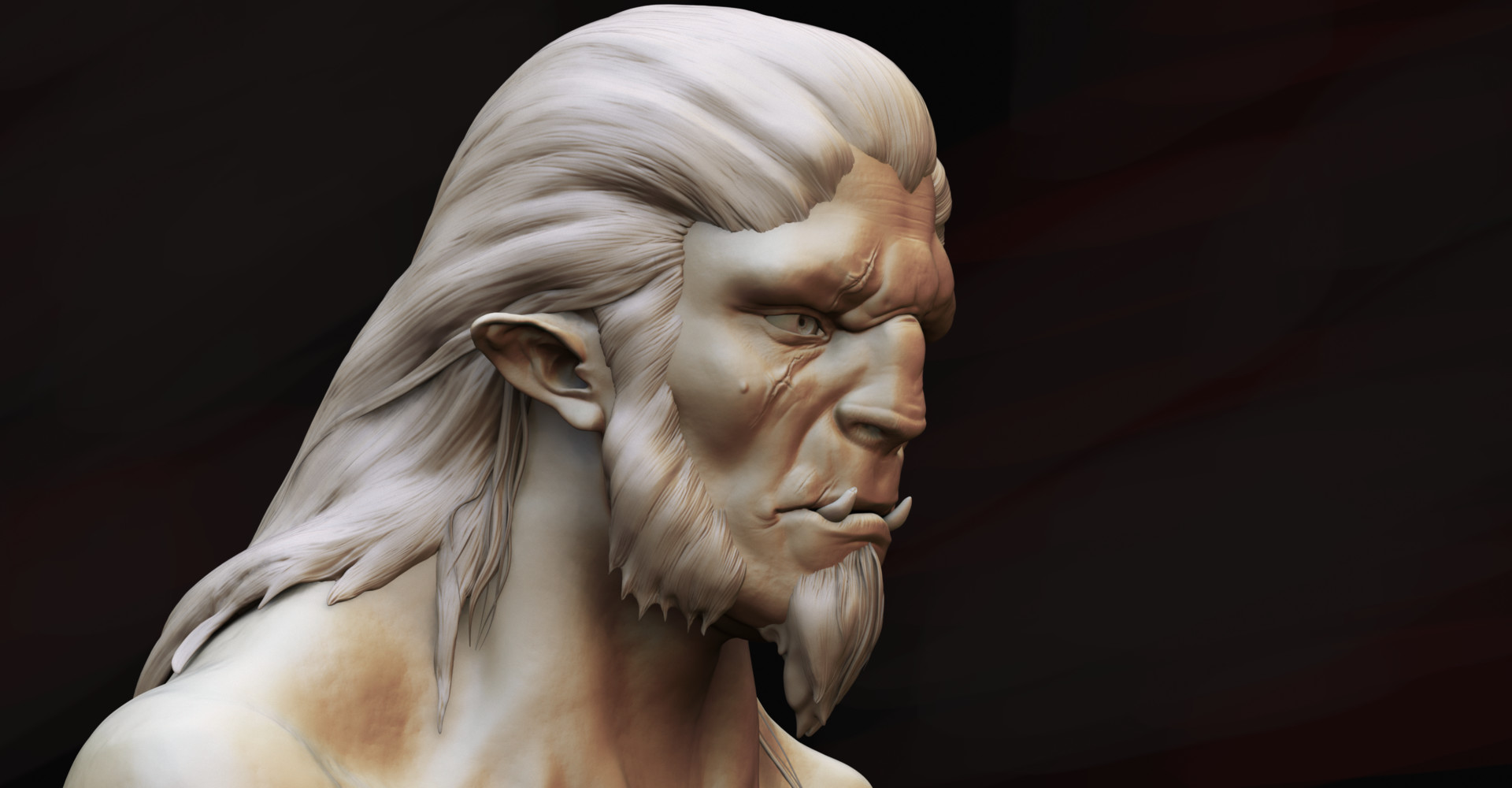 ArtStation - Old beast warrior