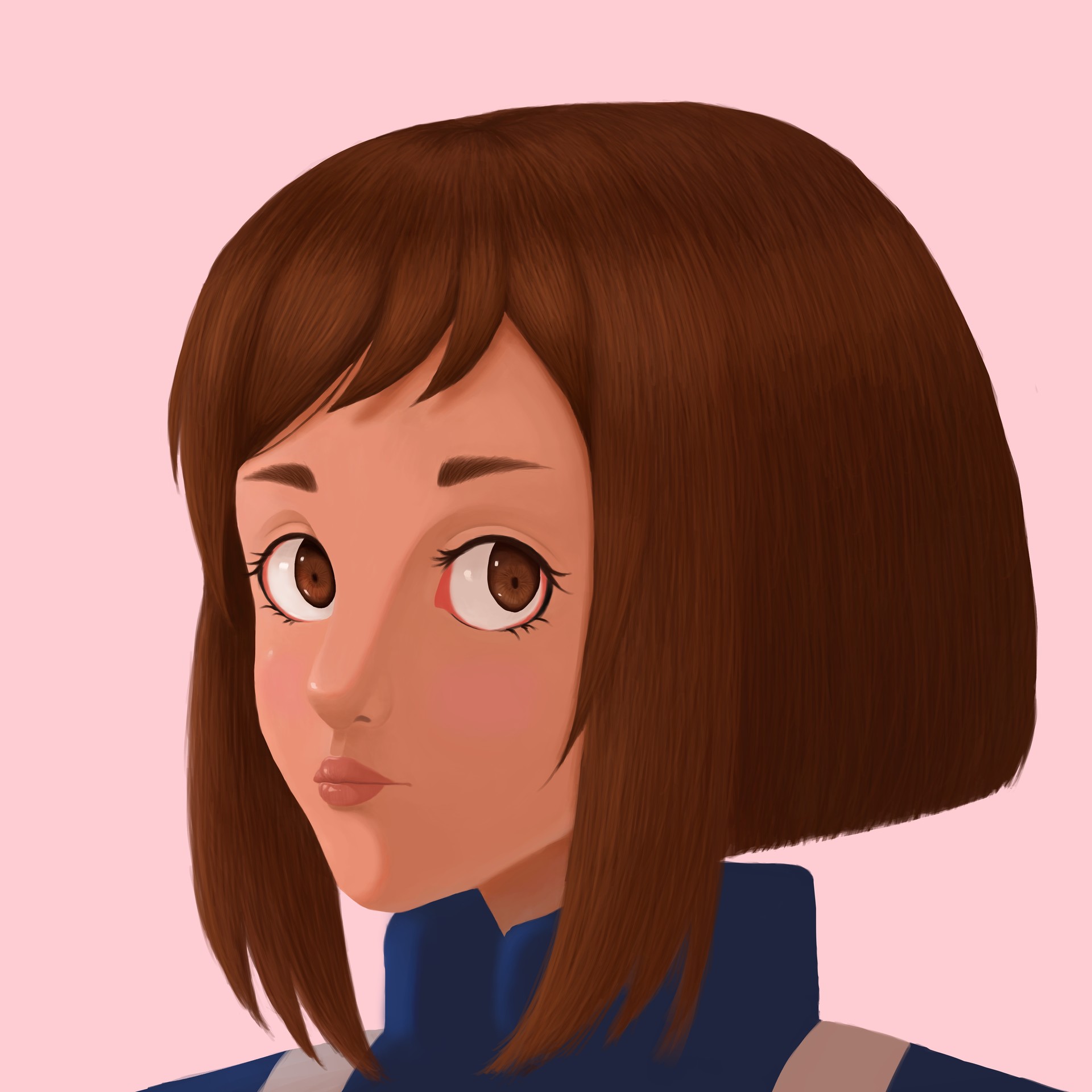 ArtStation - Uraraka from My Hero Academia
