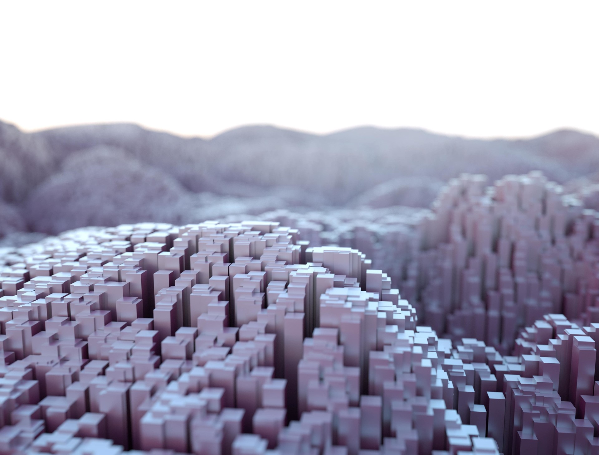 ArtStation - Blocky Mountains