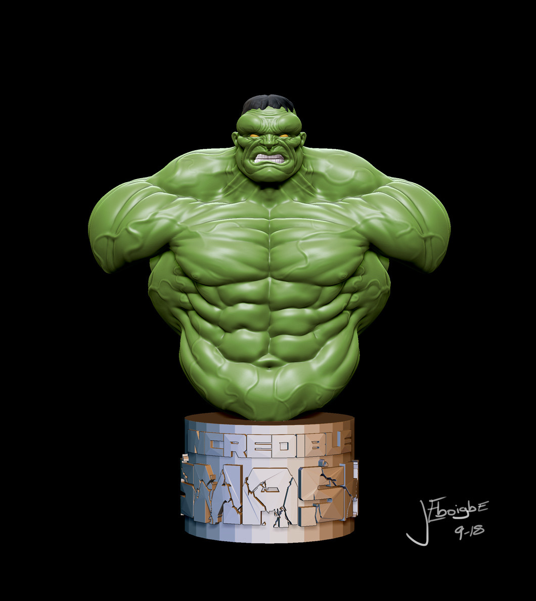 ArtStation - Hulk Bust Wip