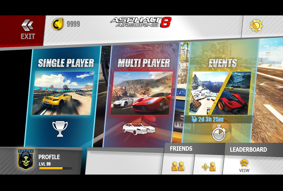 Scott McPherson - Asphalt 8 UI examples