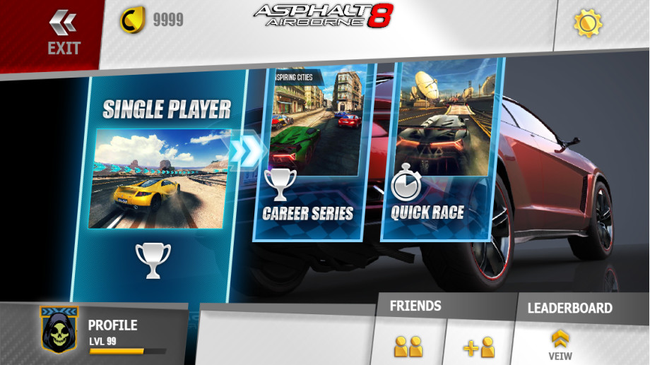 Scott McPherson - Asphalt 8 UI examples