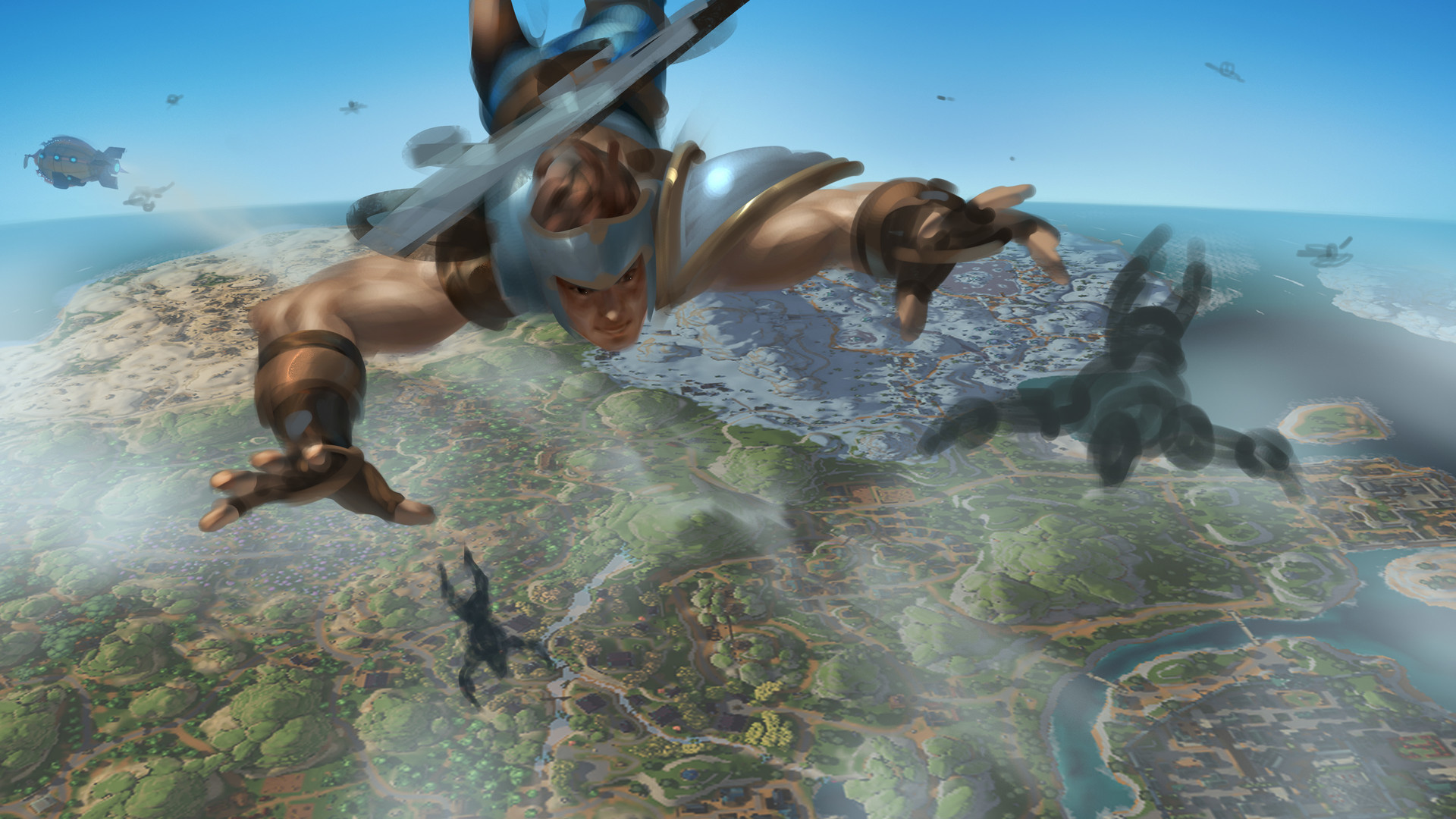 Justice Wong - Heroes Skydiving ! (2.0 ver. / Realm Royale ver.)