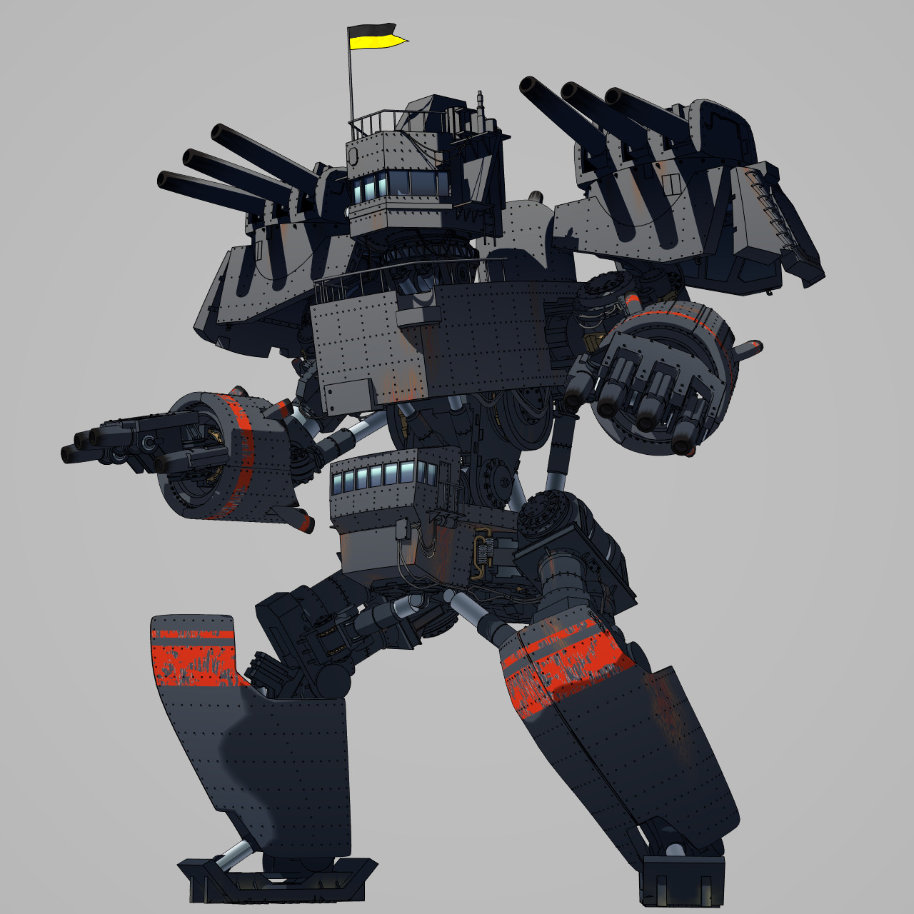 Tsuyoshi Azuma - Diesel Punk Heavy Walker