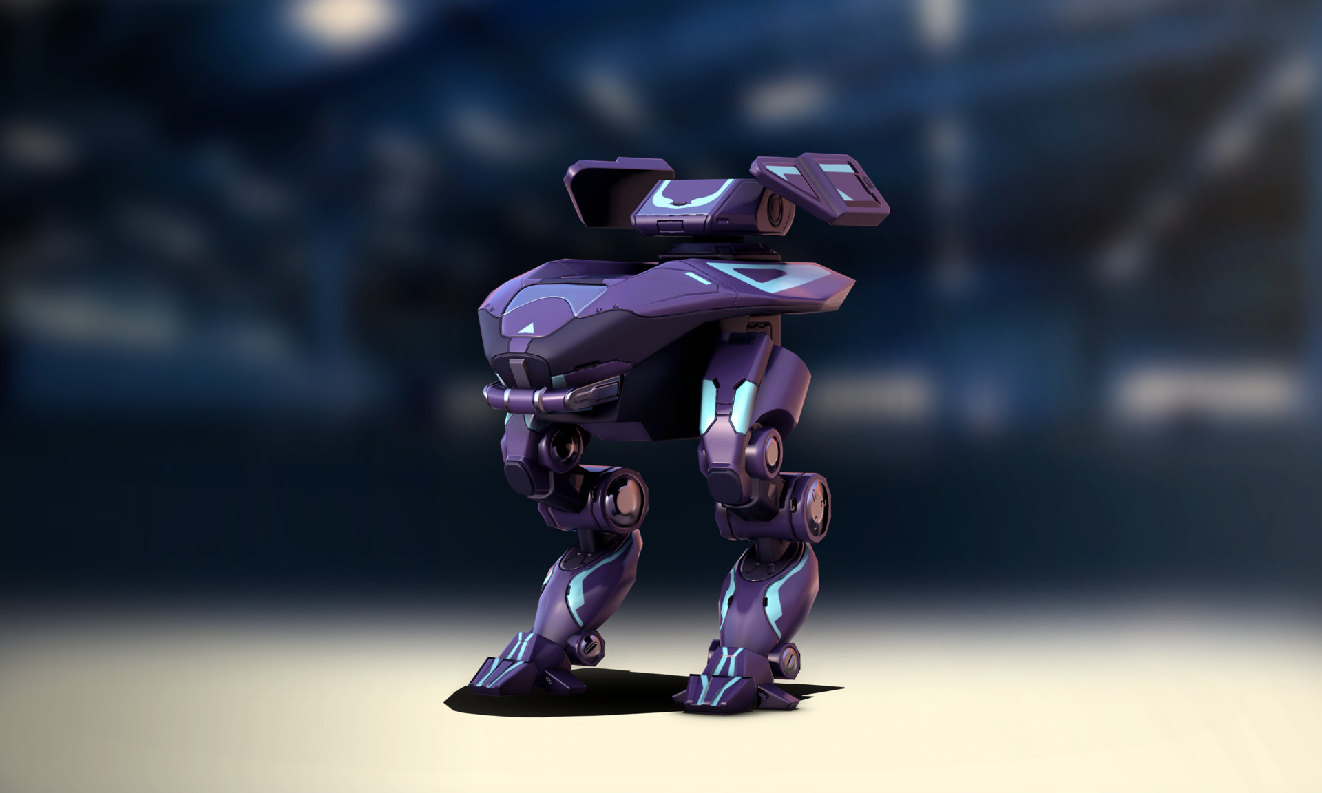 ArtStation - Robot "Rabbit" Mobile Game Unit, Viktor Kiseliov