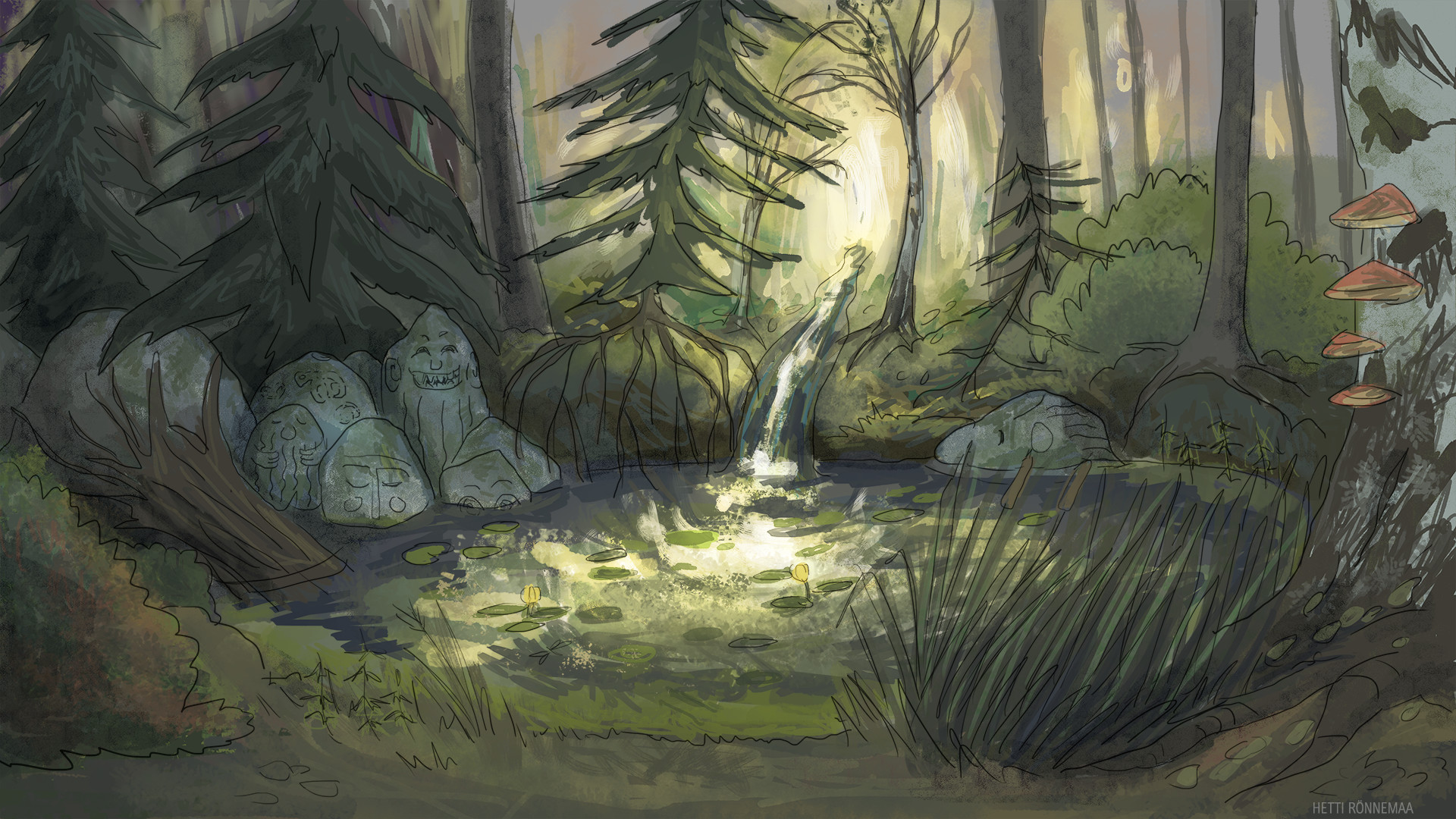 ArtStation - The Magical Pond