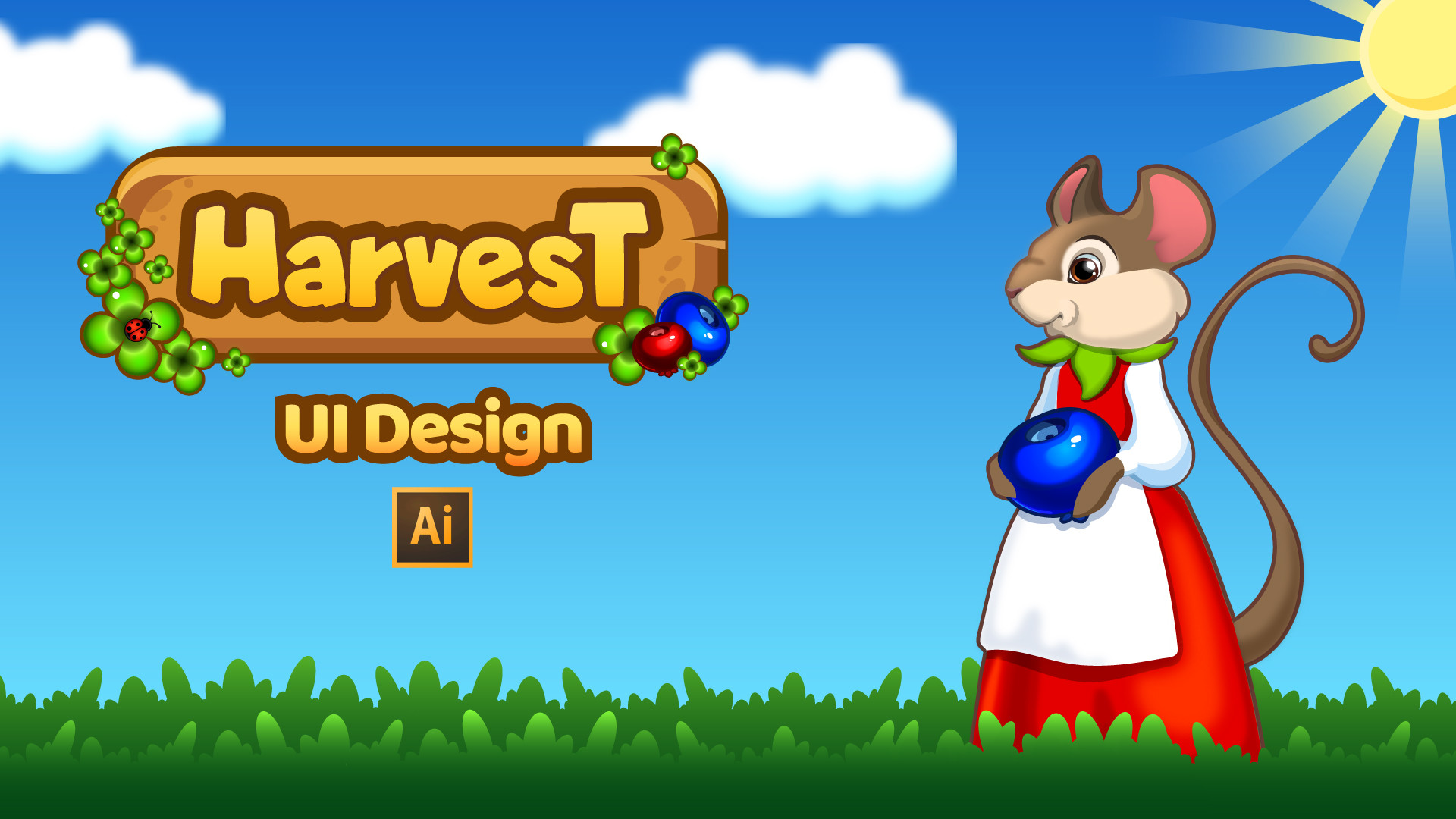 ArtStation - Harvest - Match 3 game UI design