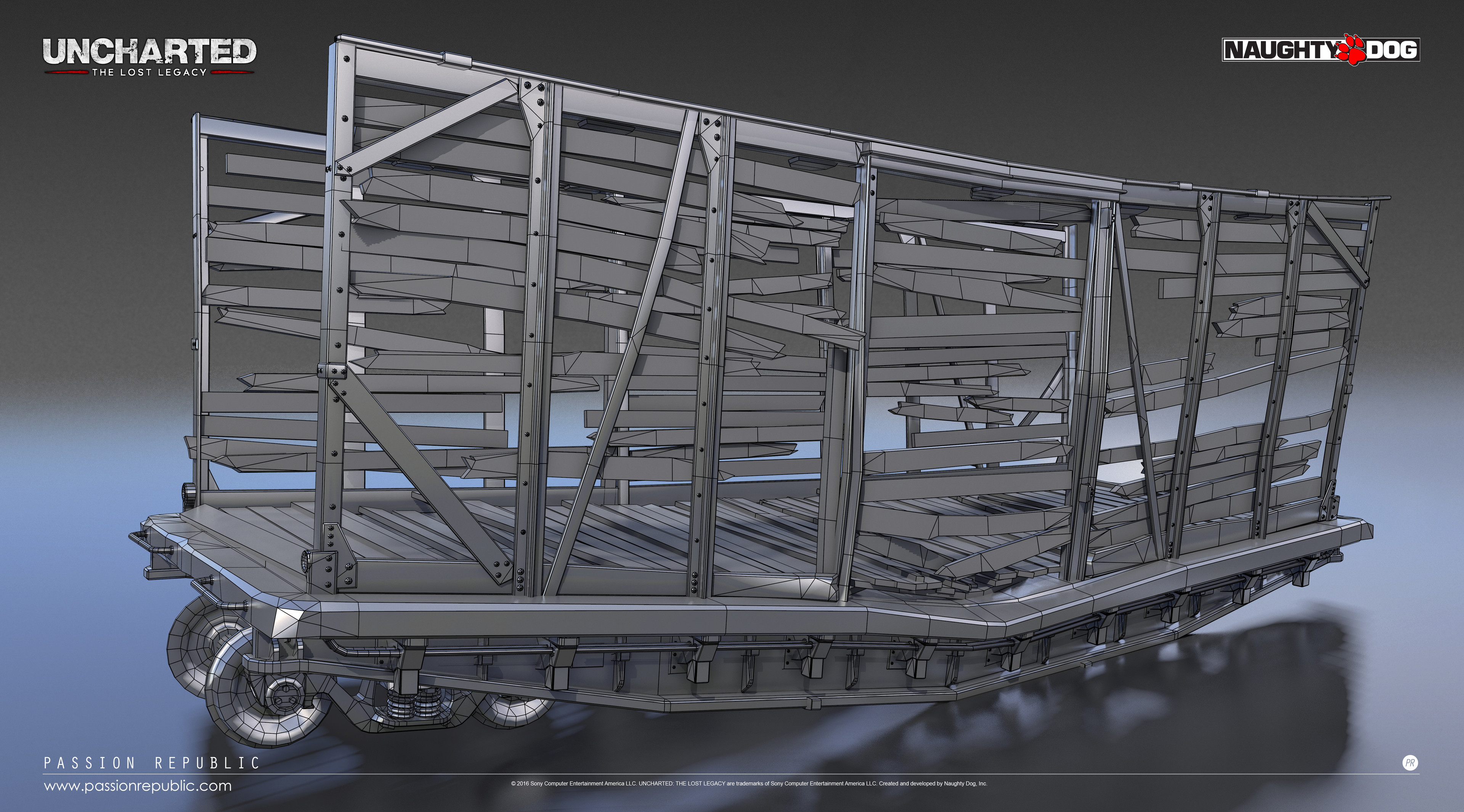 Sandra Soh - Uncharted: The Lost Legacy Derelict Train Assets