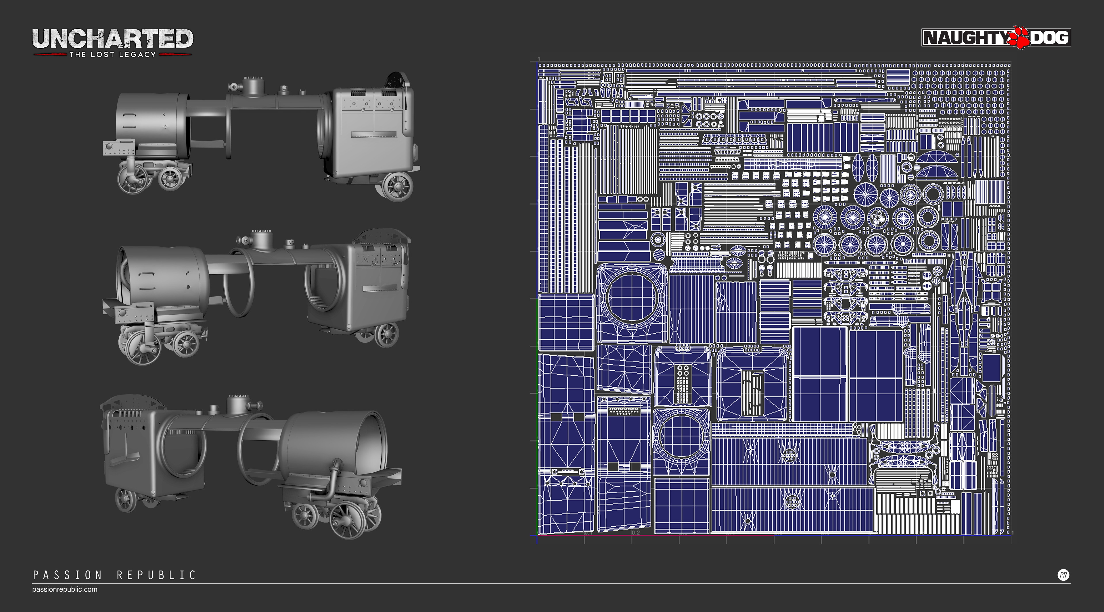 Sandra Soh - Uncharted: The Lost Legacy Derelict Train Assets