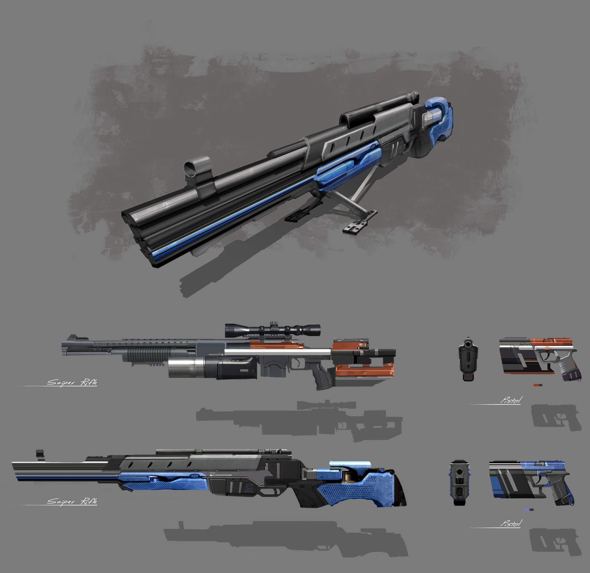 ArtStation - Gun prop design