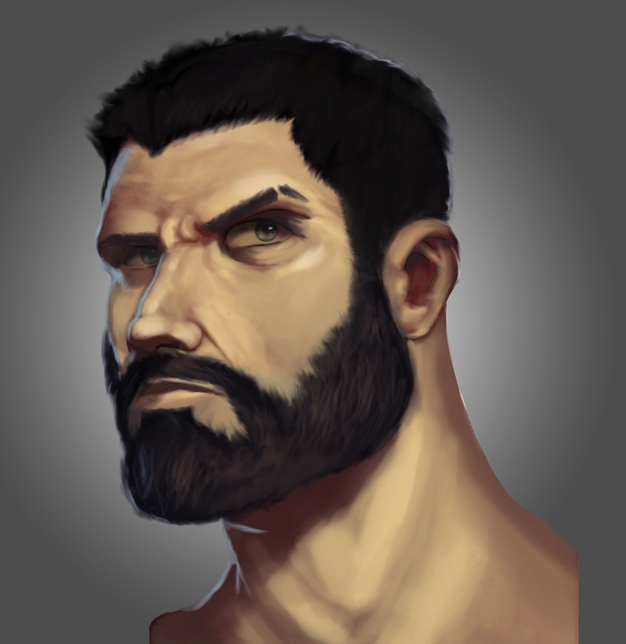 ArtStation - Male face study