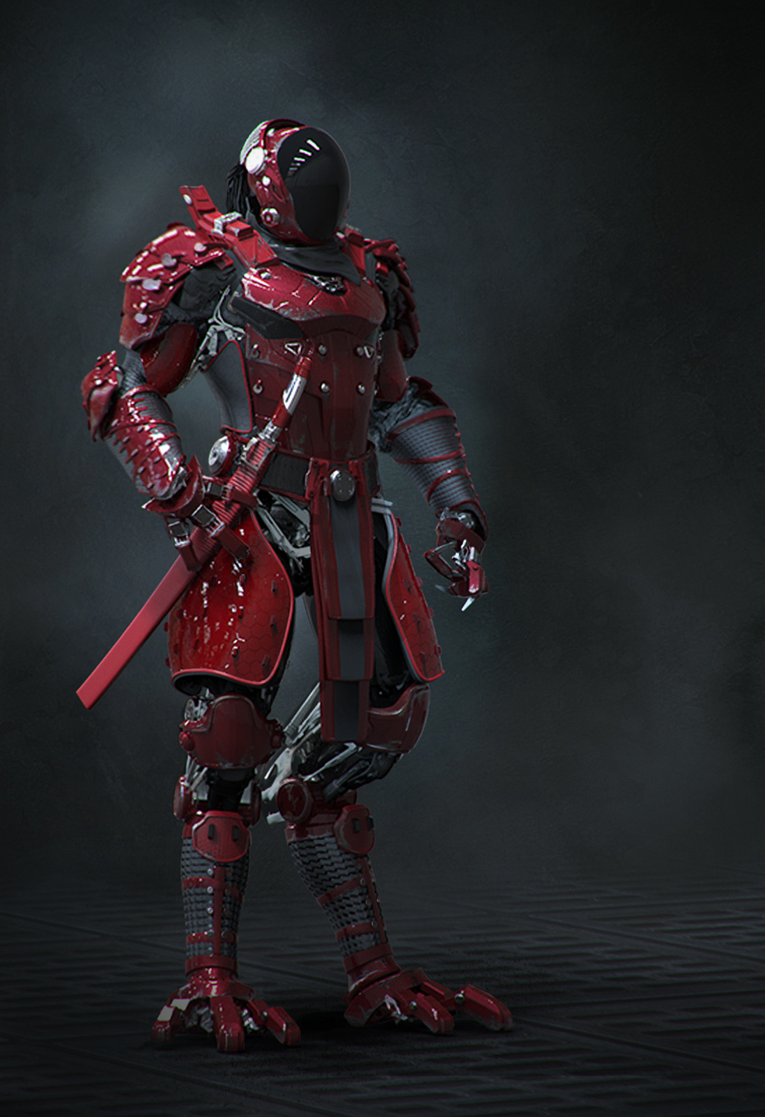 Future Samurai Concept Art