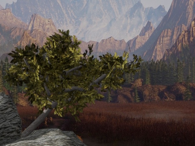 ArtStation - Cliff Hanging Tree