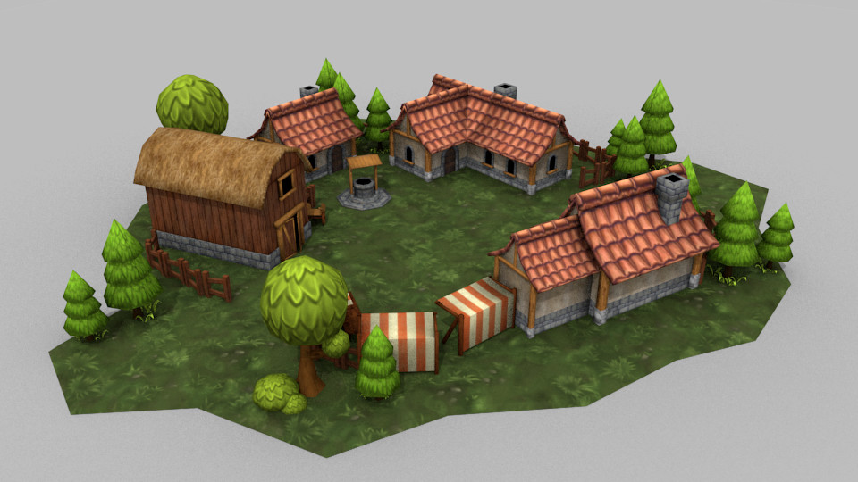 ArtStation - Fantasy Village