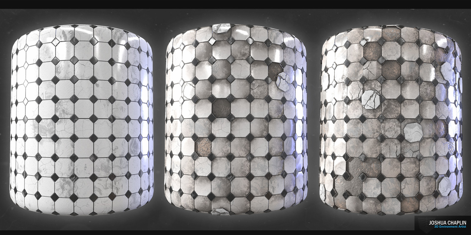 Josh Chaplin - Marble Tile Material | Substance Designer