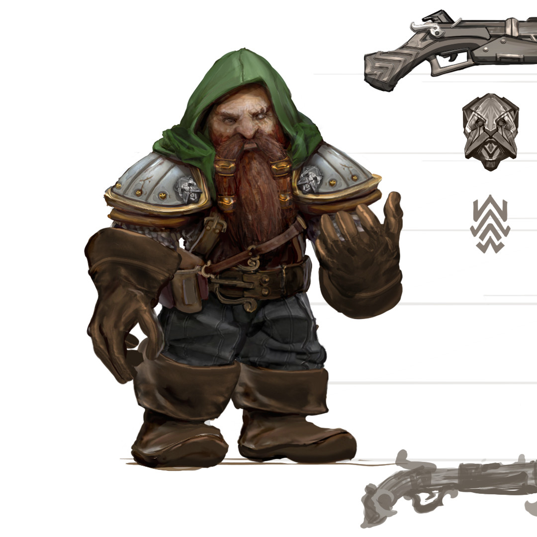 David De León Luis - Rifleman Dwarf. Redesign Warcraft 3 unit