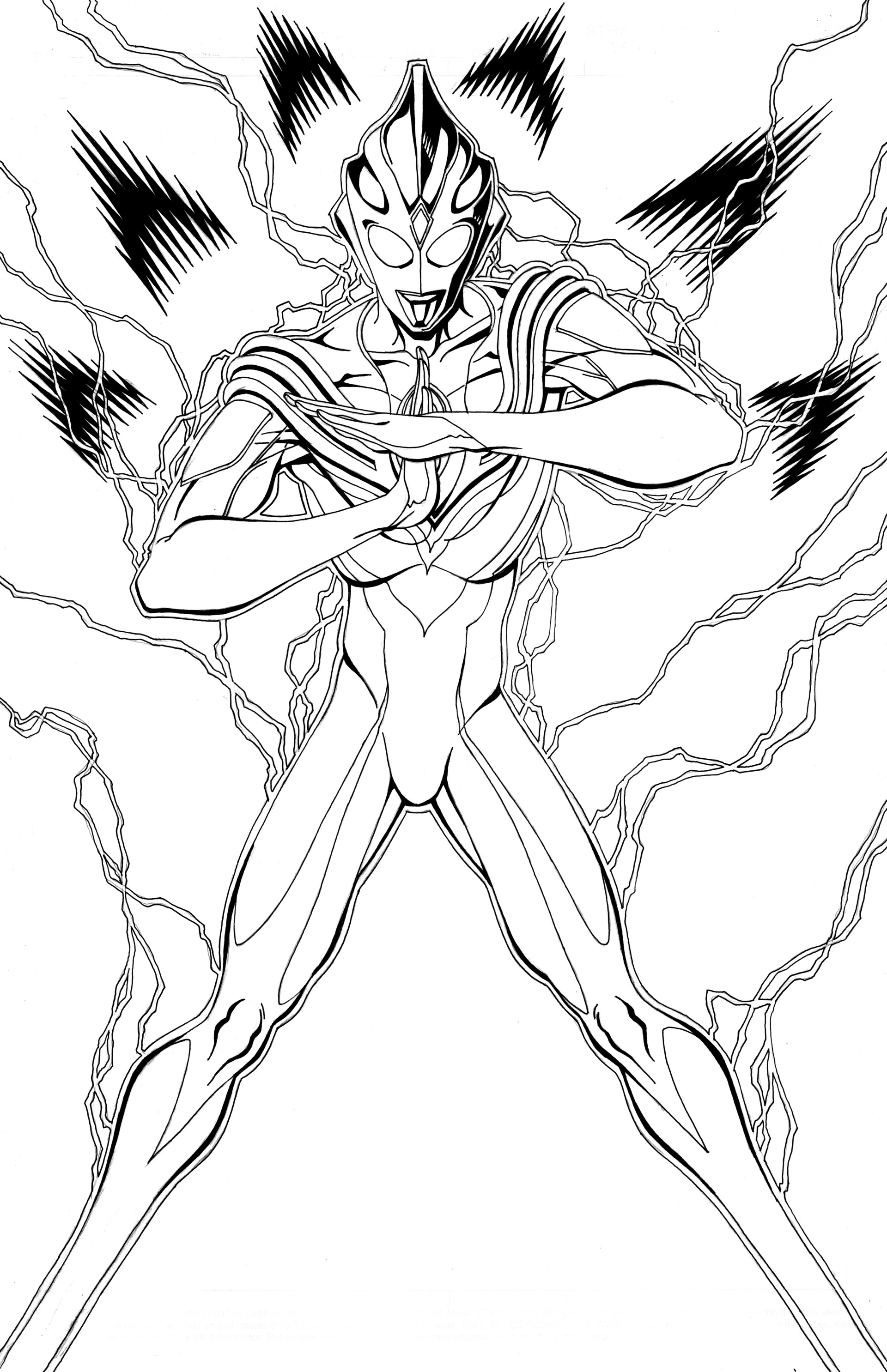 ultraman tiga coloring pages