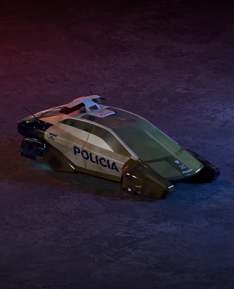 Futuristic Police Car