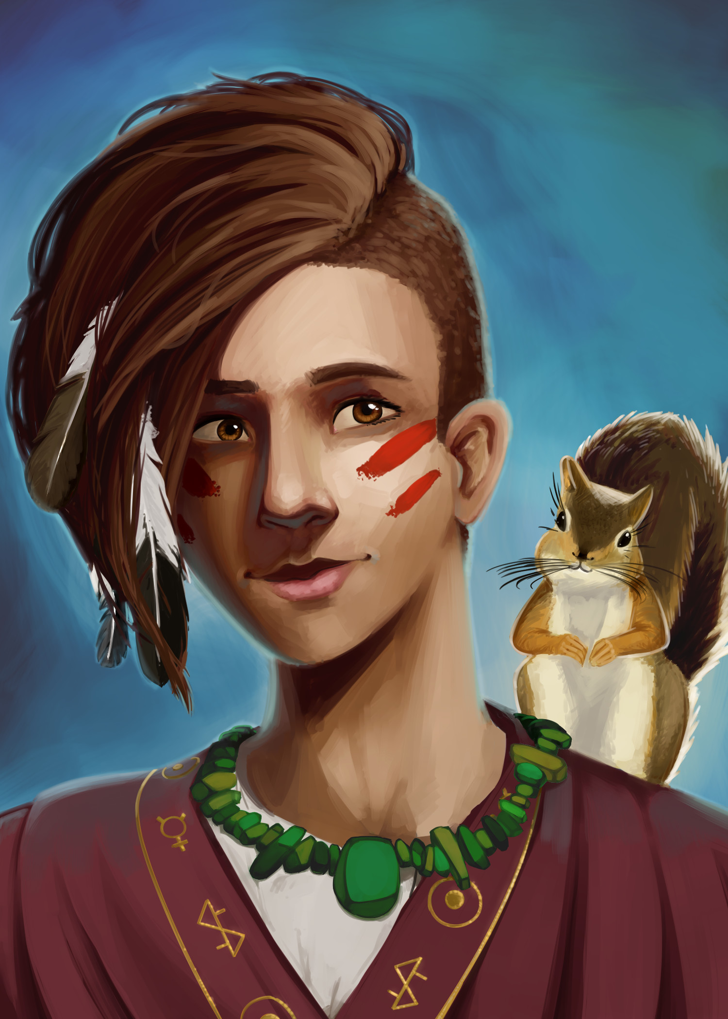 ArtStation - Taleesia - Deadfire Character Portrait