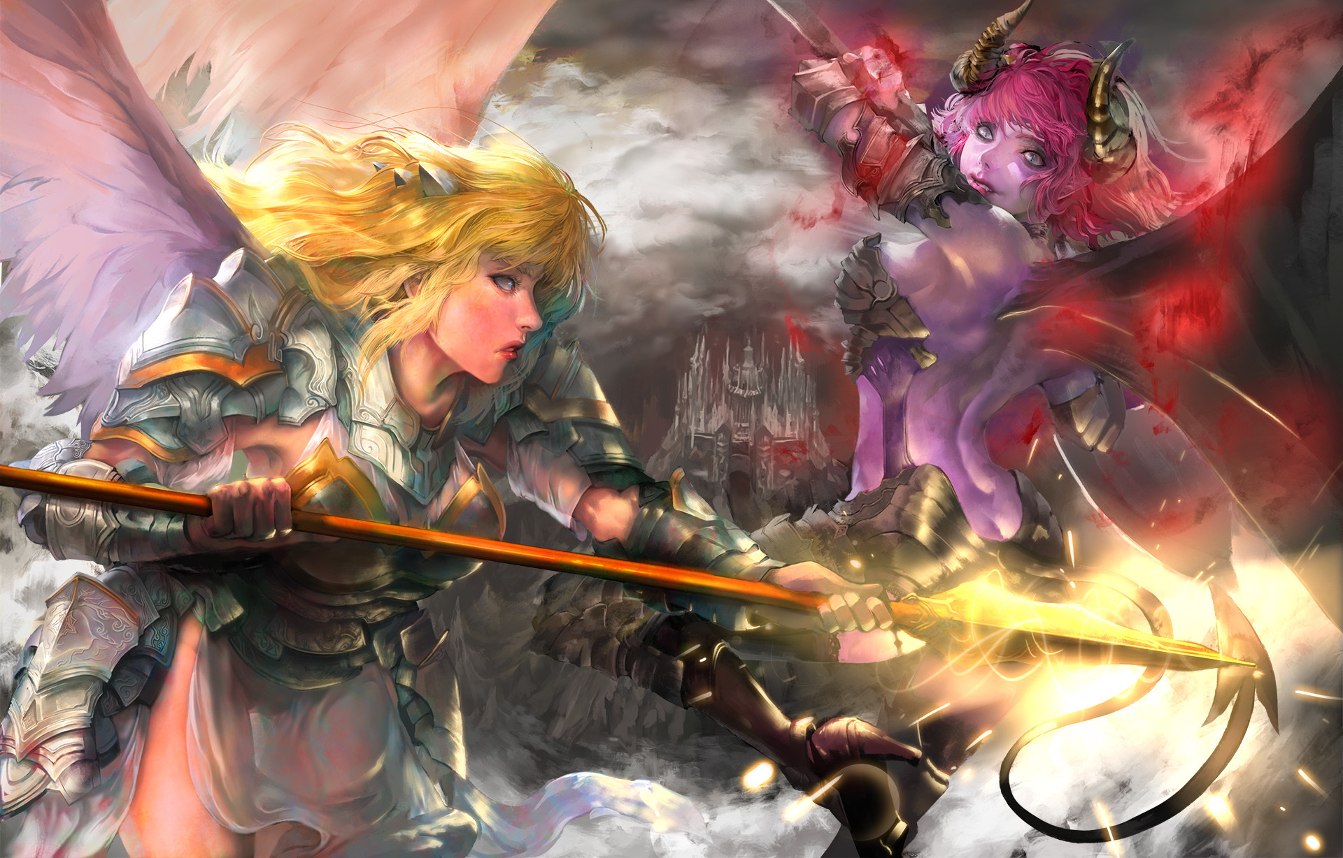 ArtStation - Angel & Devil