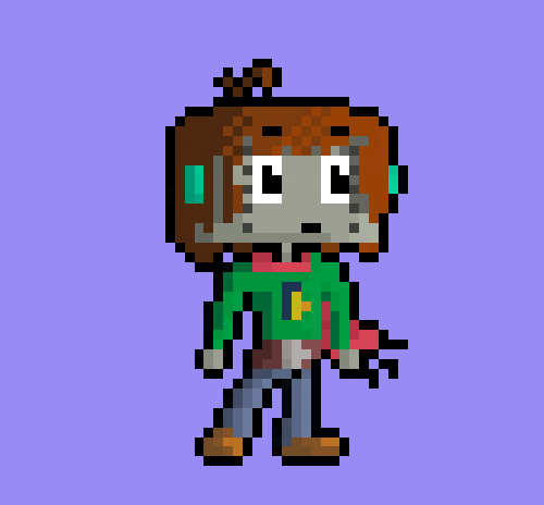 Alex Gesti - Pixel Art Project, Final Step: The Pixel illustration