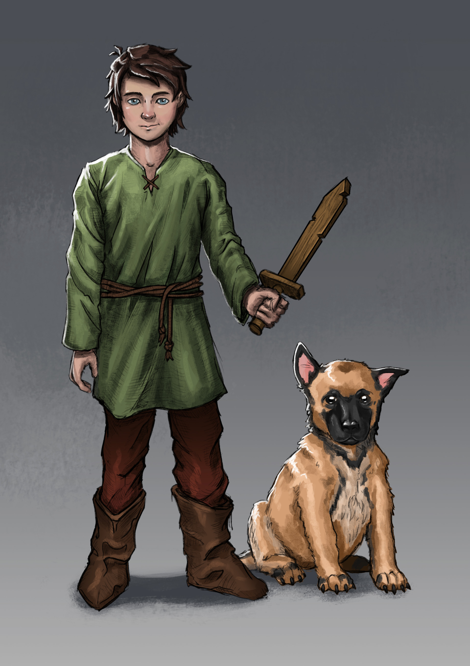 ArtStation - A Boy and his Dog