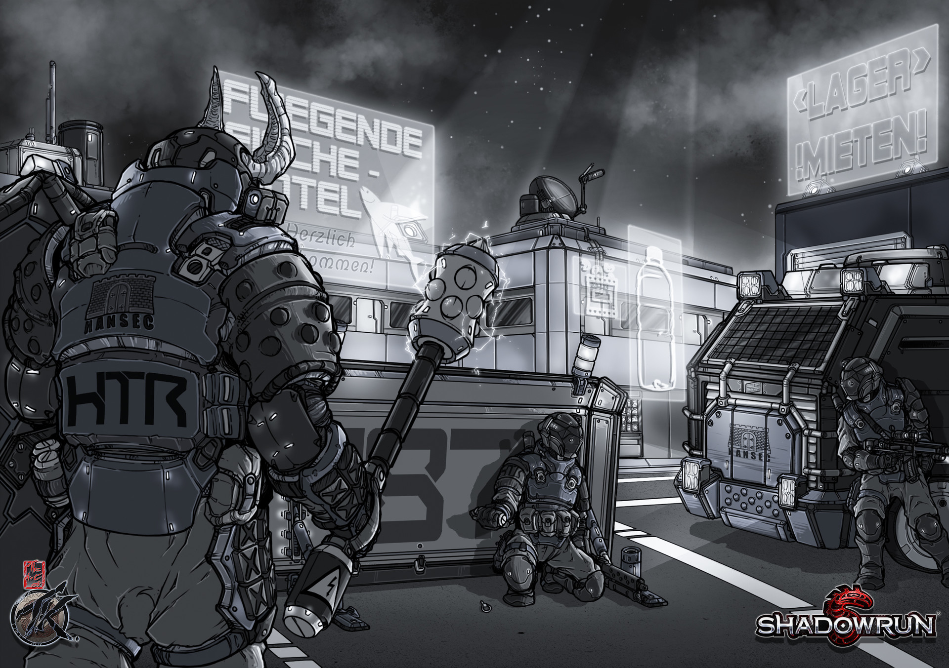 ArtStation - SHADOWRUN 5 [GER Edition] Hotel Fight