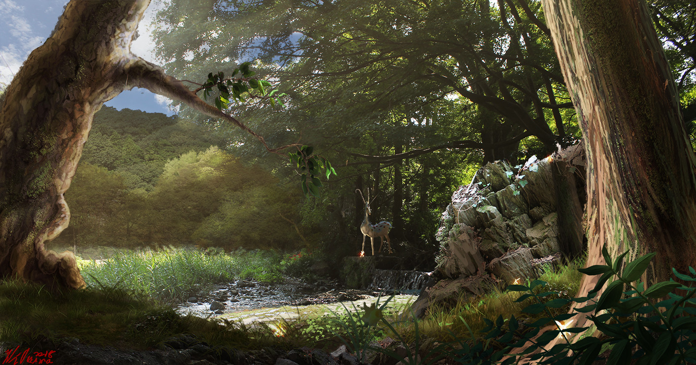 ArtStation - A landscape with a phantom beast