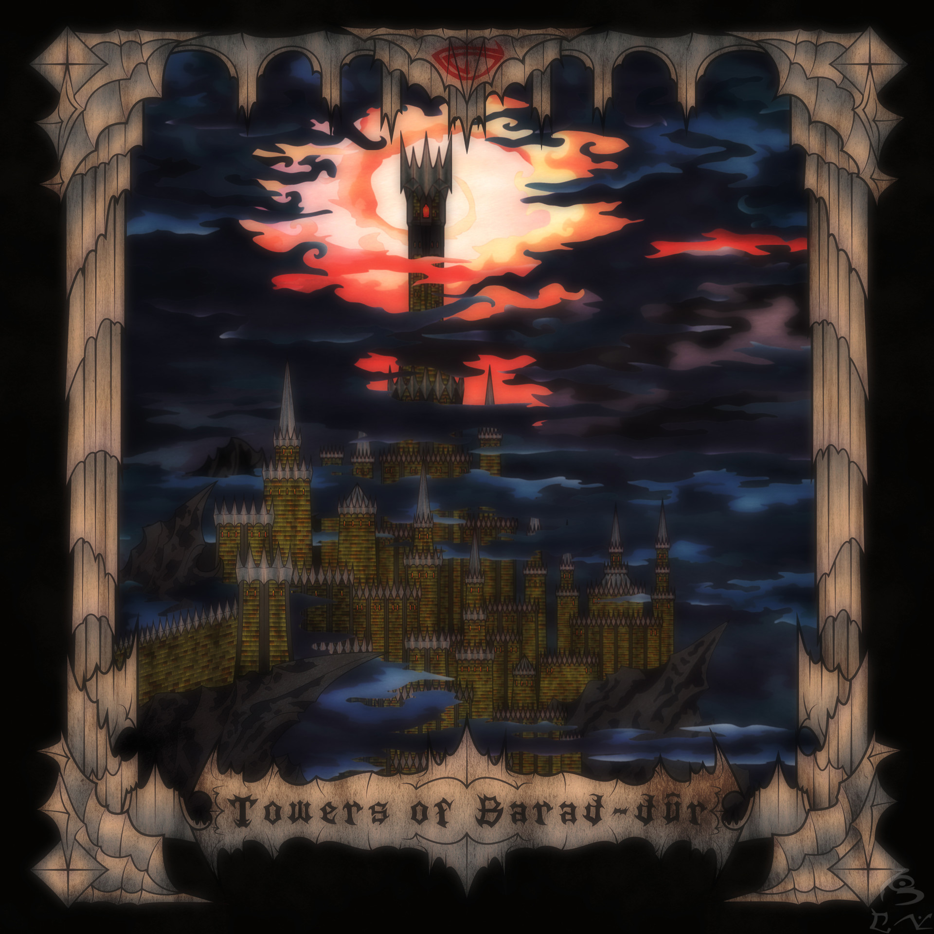 ArtStation - Towers of Barad-dûr
