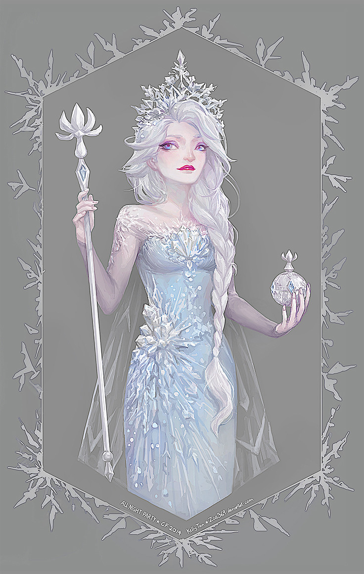 Frozen Elsa Coronation Drawing