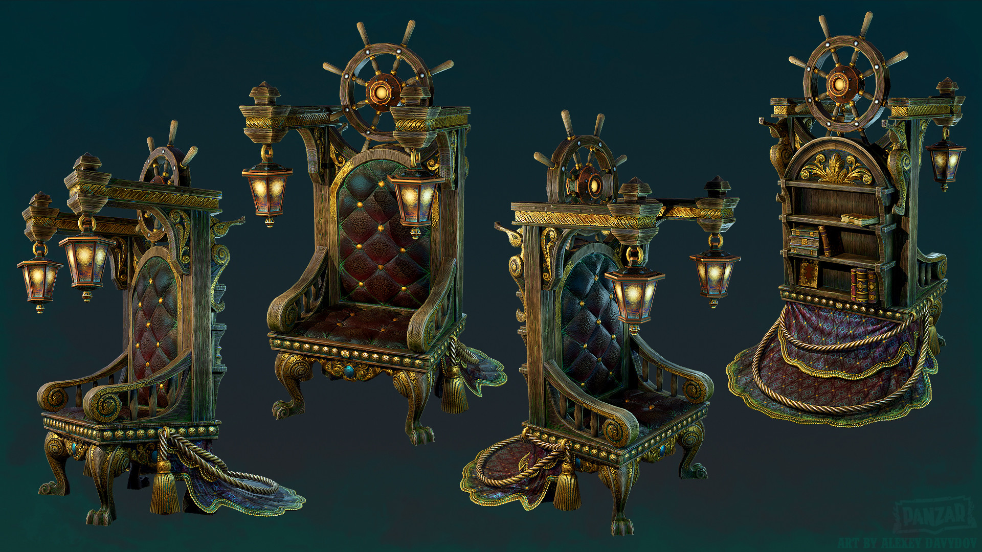 steampunk throne