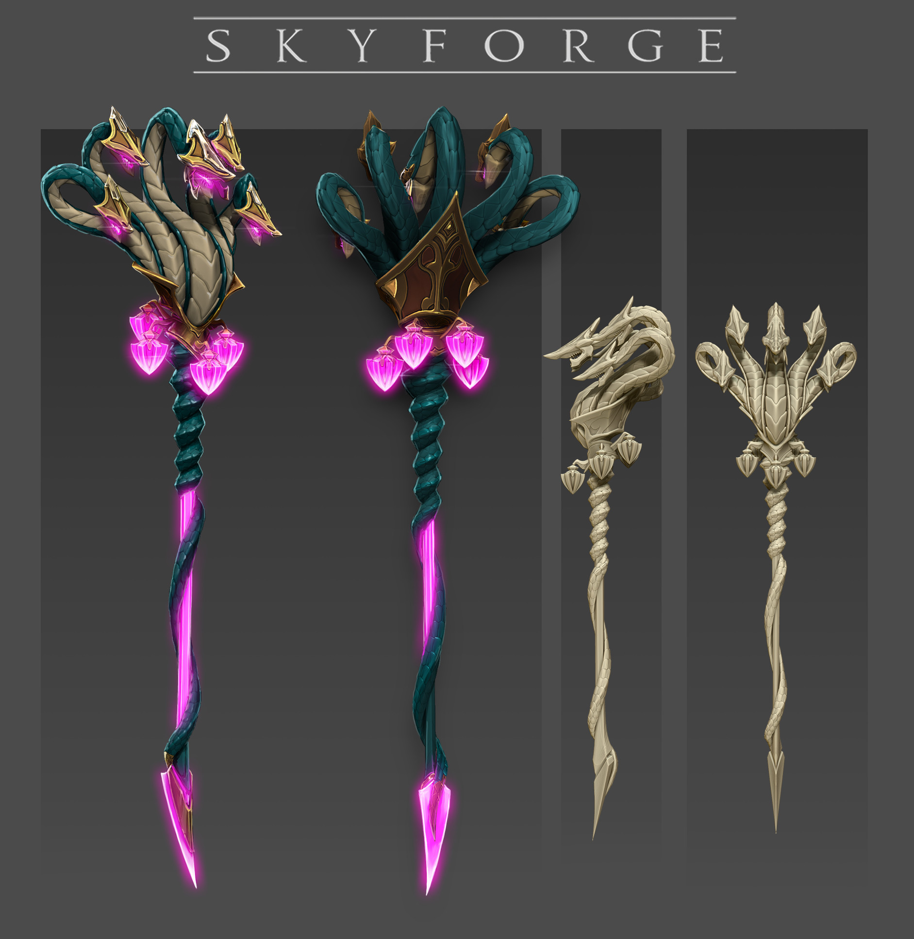 ArtStation - Druid Snake Staff
