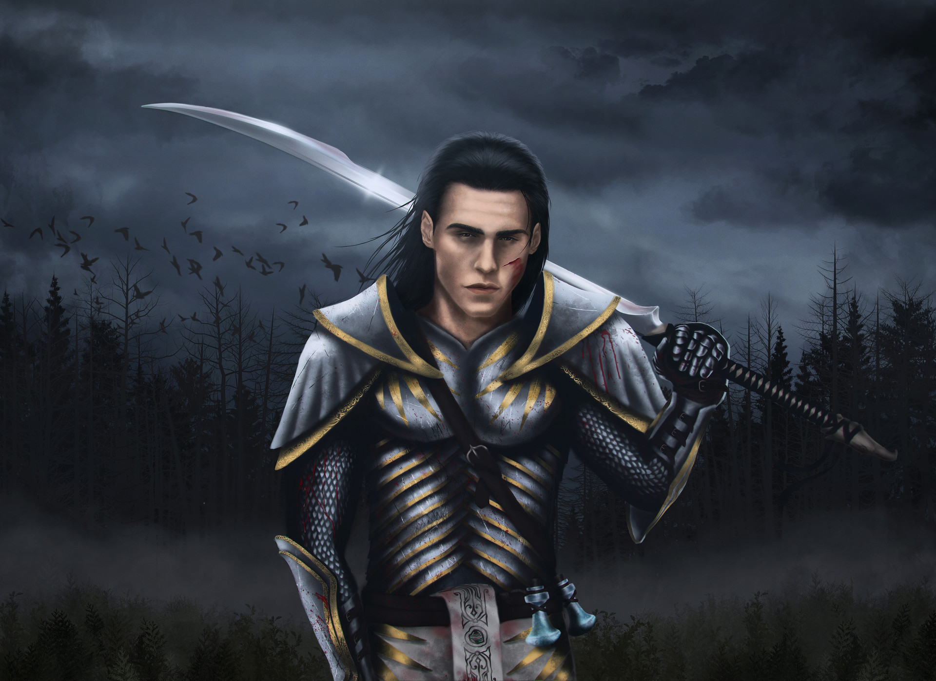 ArtStation - Half-elf knight