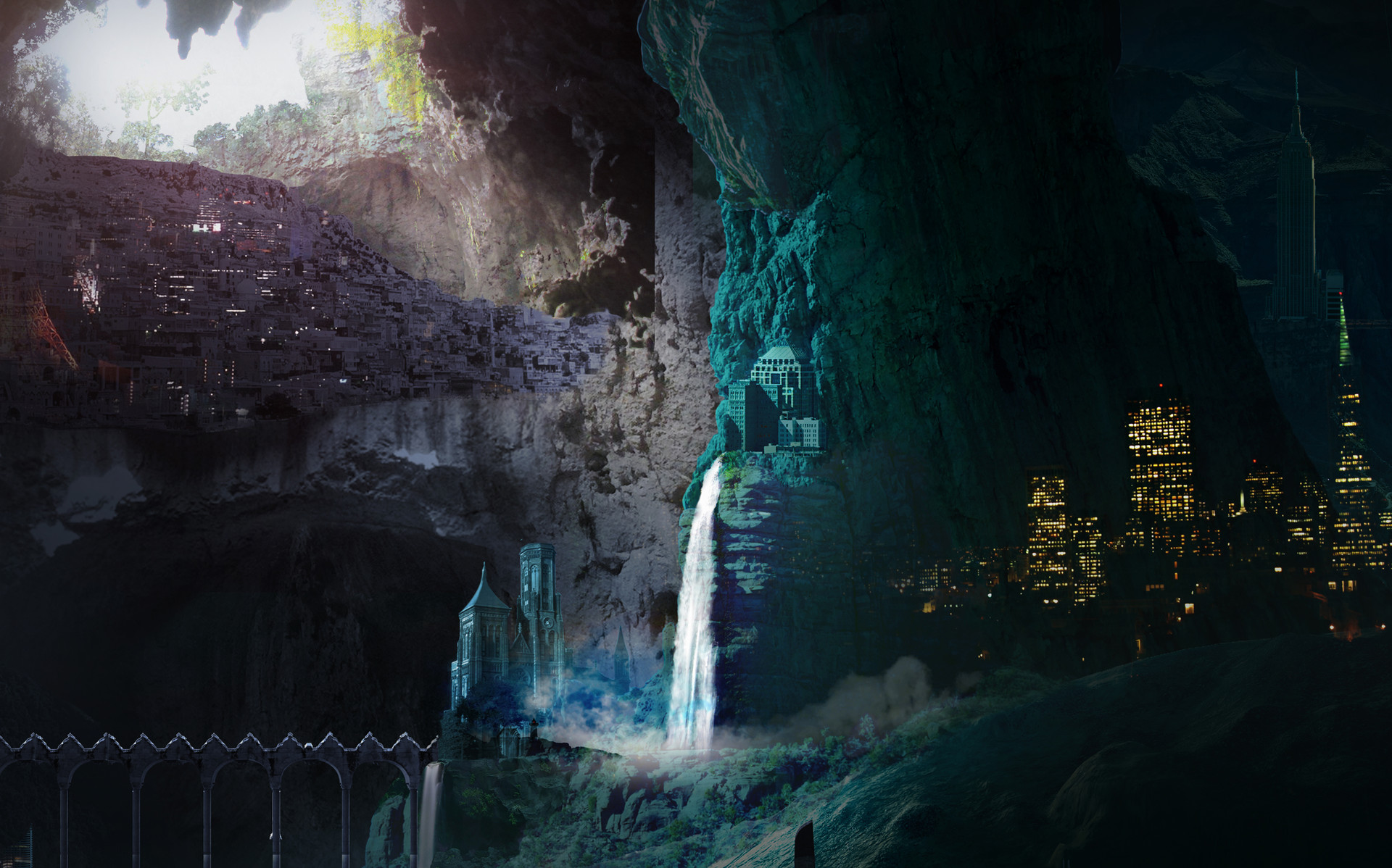 ArtStation - underground city