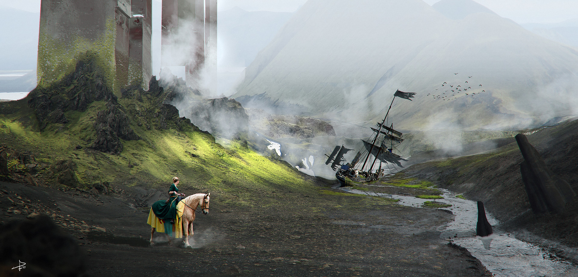 ArtStation - Broken Ship