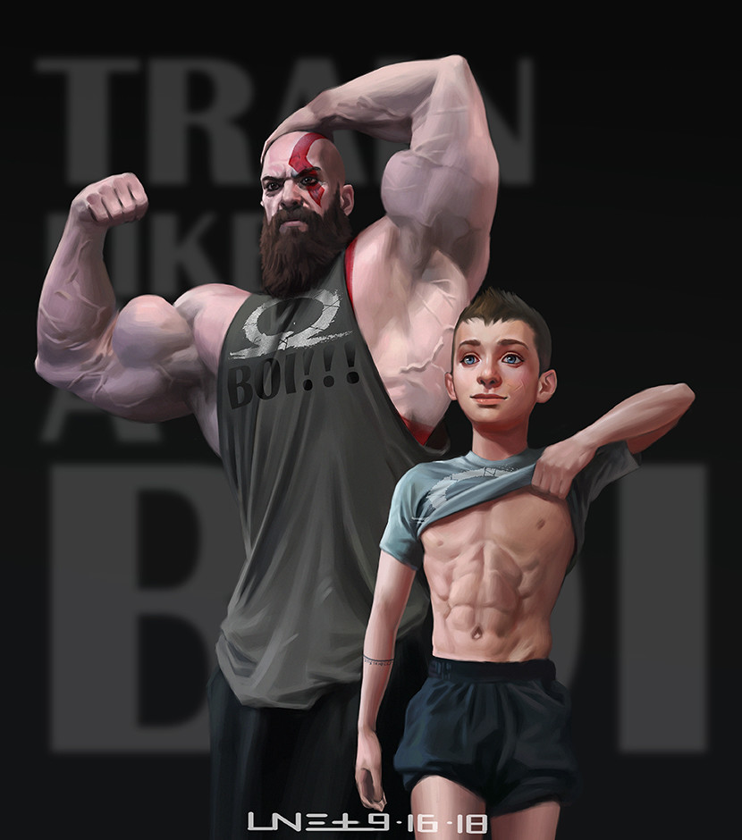 ArtStation - train like a boi