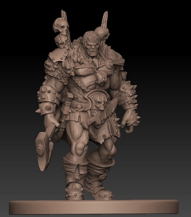 ArtStation - OrcQuest: Orc Mercenary for the "Blood for Blood" chapter Box