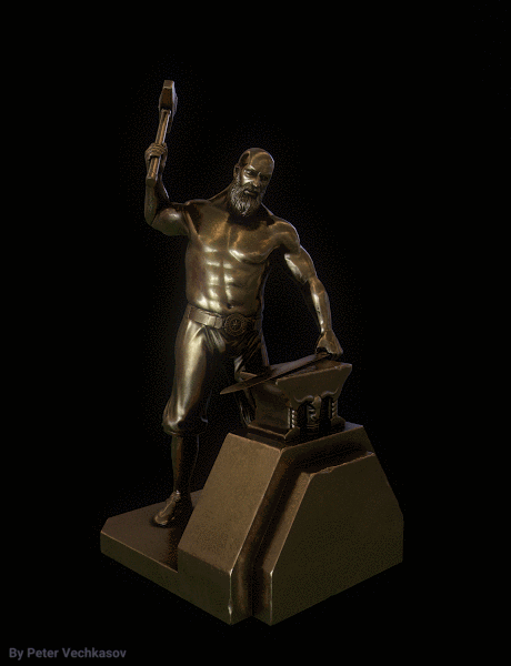 blacksmith statue