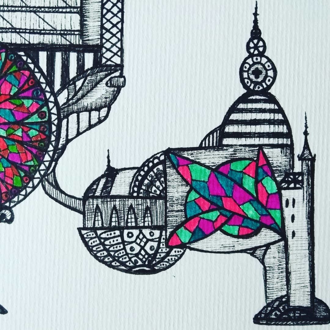 Oksana Tkachenko - Stained glass castle