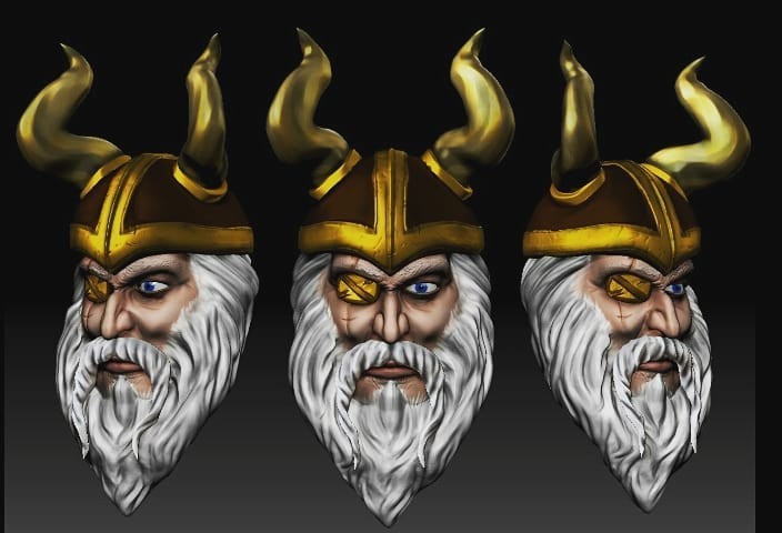 ArtStation - Odin's Head