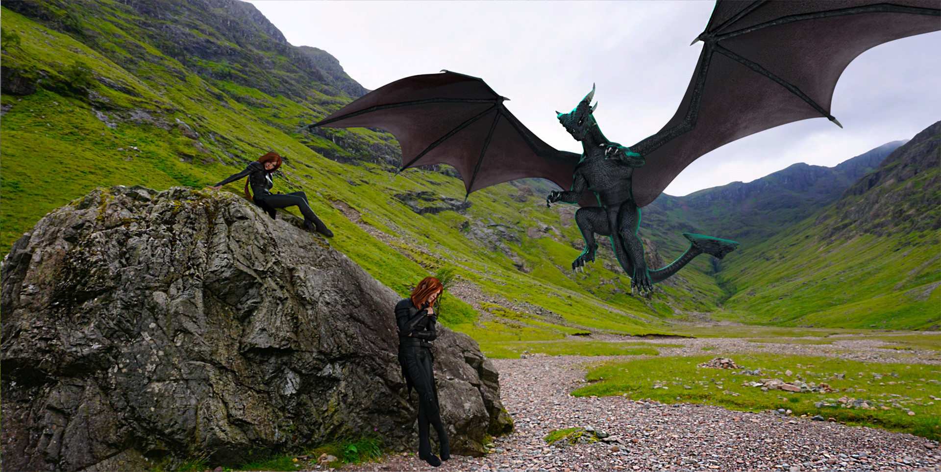 ArtStation - Dragon Descent