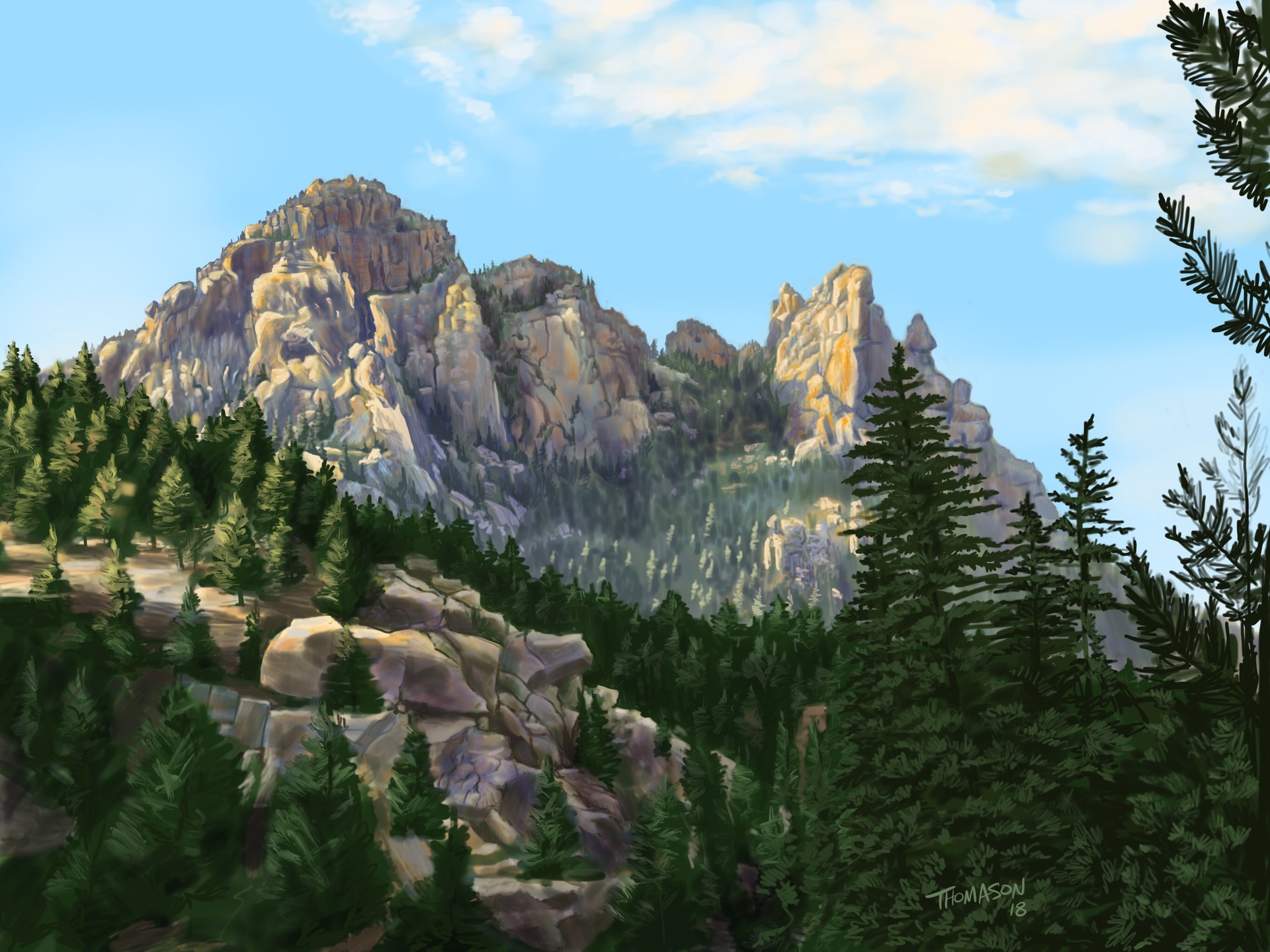 ArtStation - Cathedral Rock