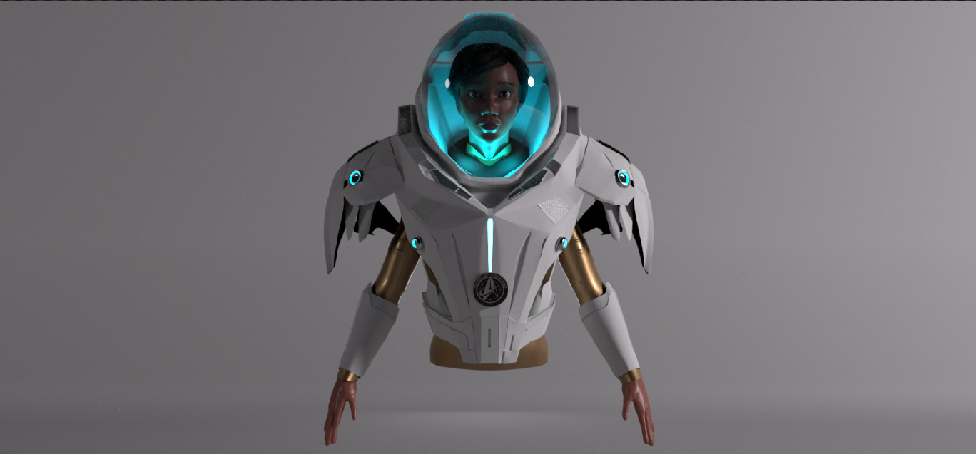 William Blake - Star Trek Michael Burnham with EVO suit