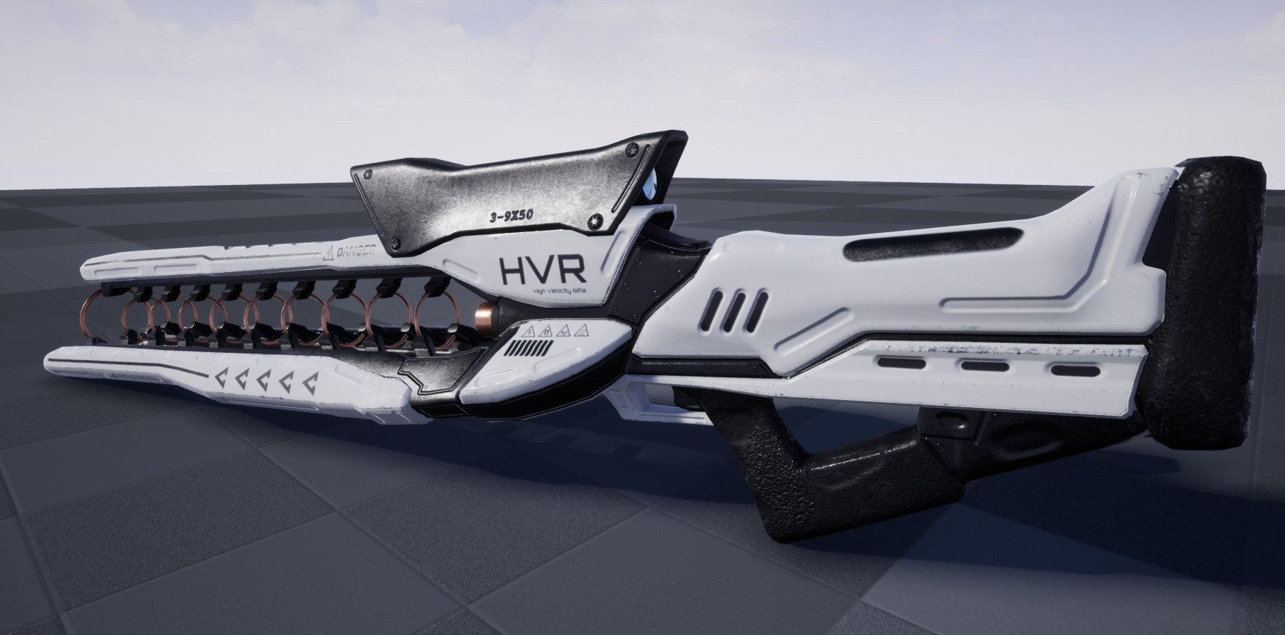 Théo Domon - High Velocity Rifle (HVR) game ready asset for Raider Grind