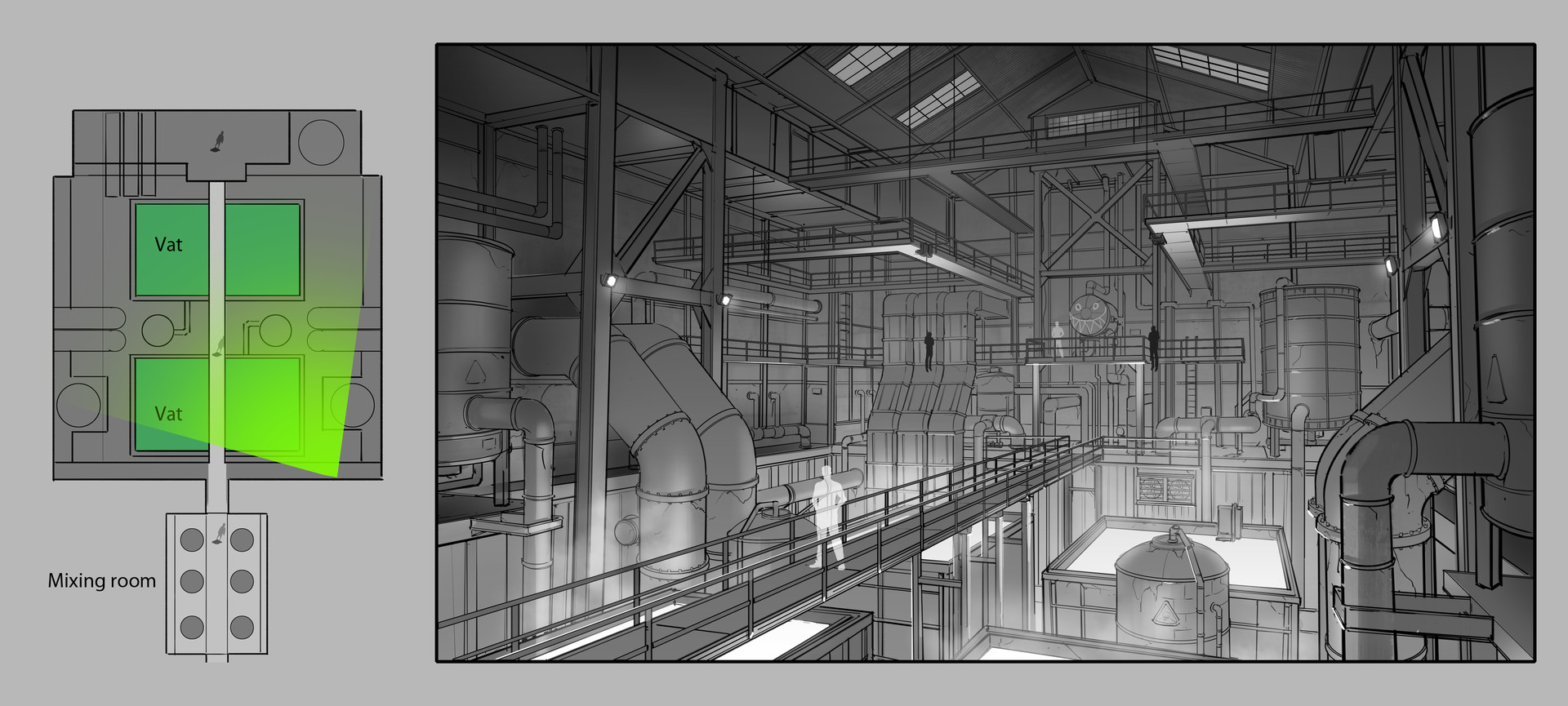 ArtStation - Batman Season 2 - Ace Chemical interior