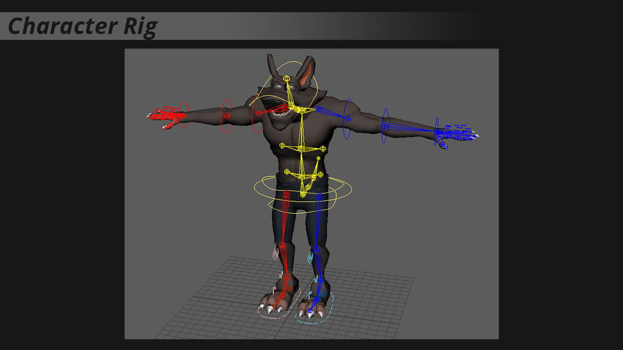 ArtStation - 3D Character Animation Rig (WIP)