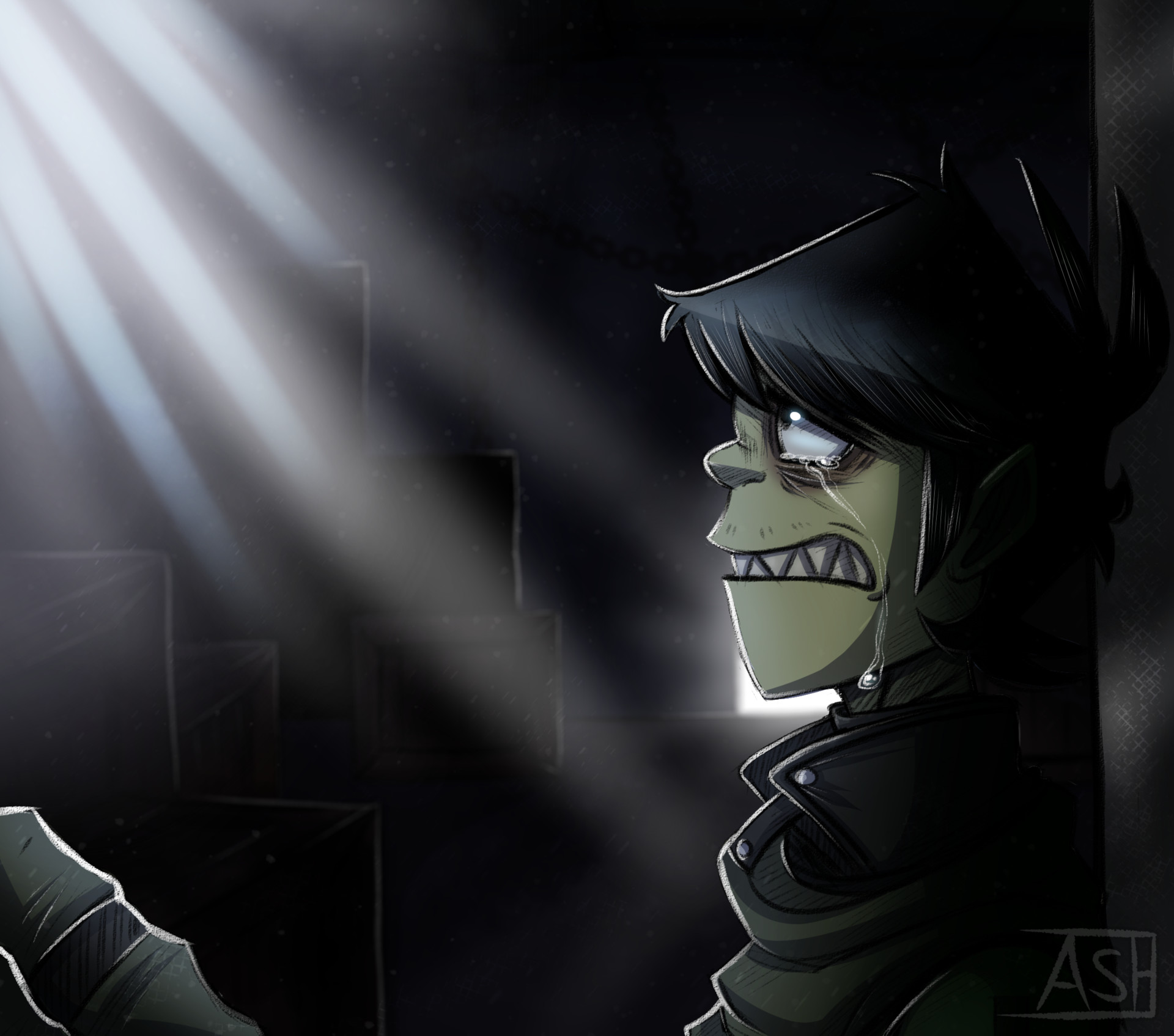 Ashleigh Phillips - Gorillaz Post Apocalypse AU stuff